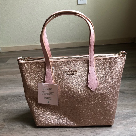 Kate Spade Rose Gold Glitter Purse